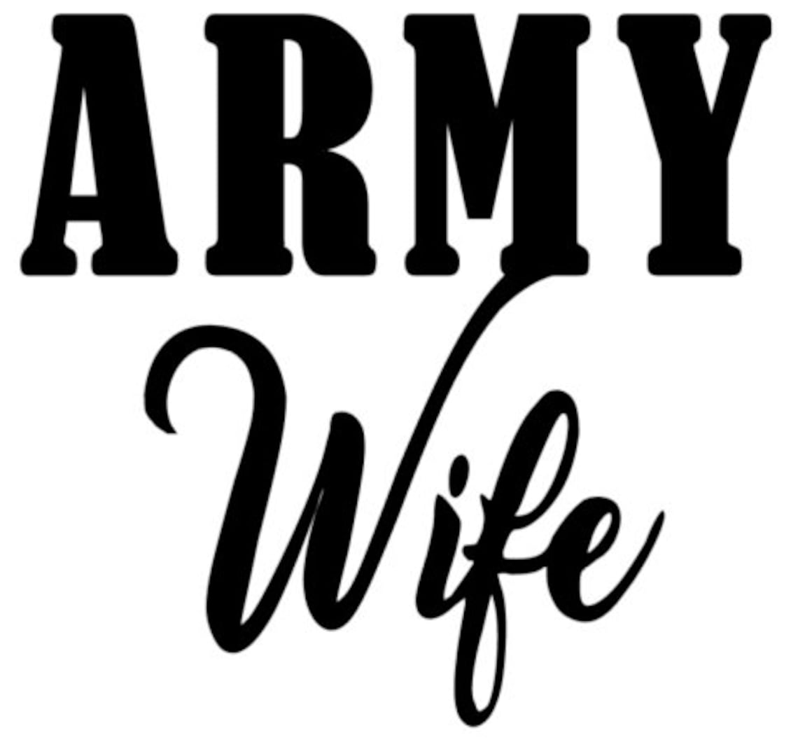 Army Wife SVG - Etsy