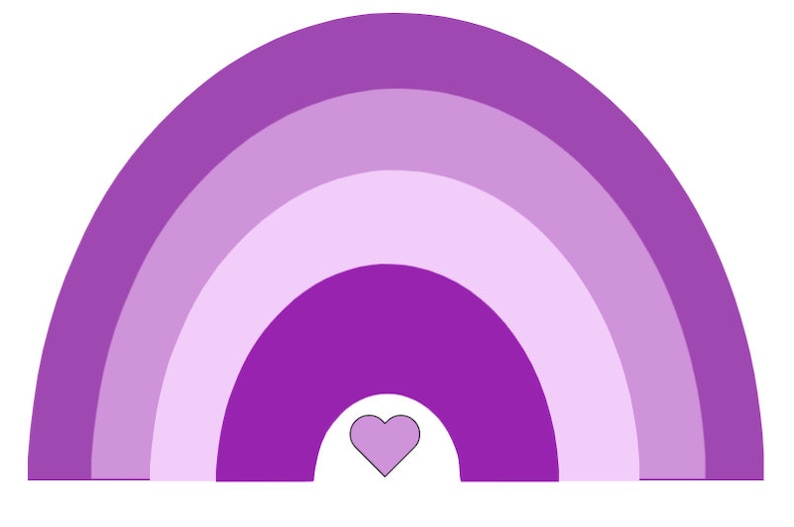 Purple Rainbow PNG - Etsy