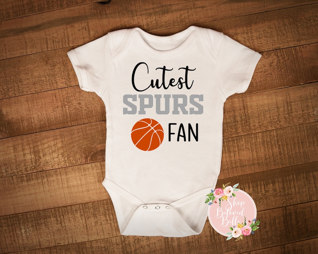 Cutest Spurs Fan Baby Bodysuit or Toddler Tee, Cute, Newborn, Infant ...
