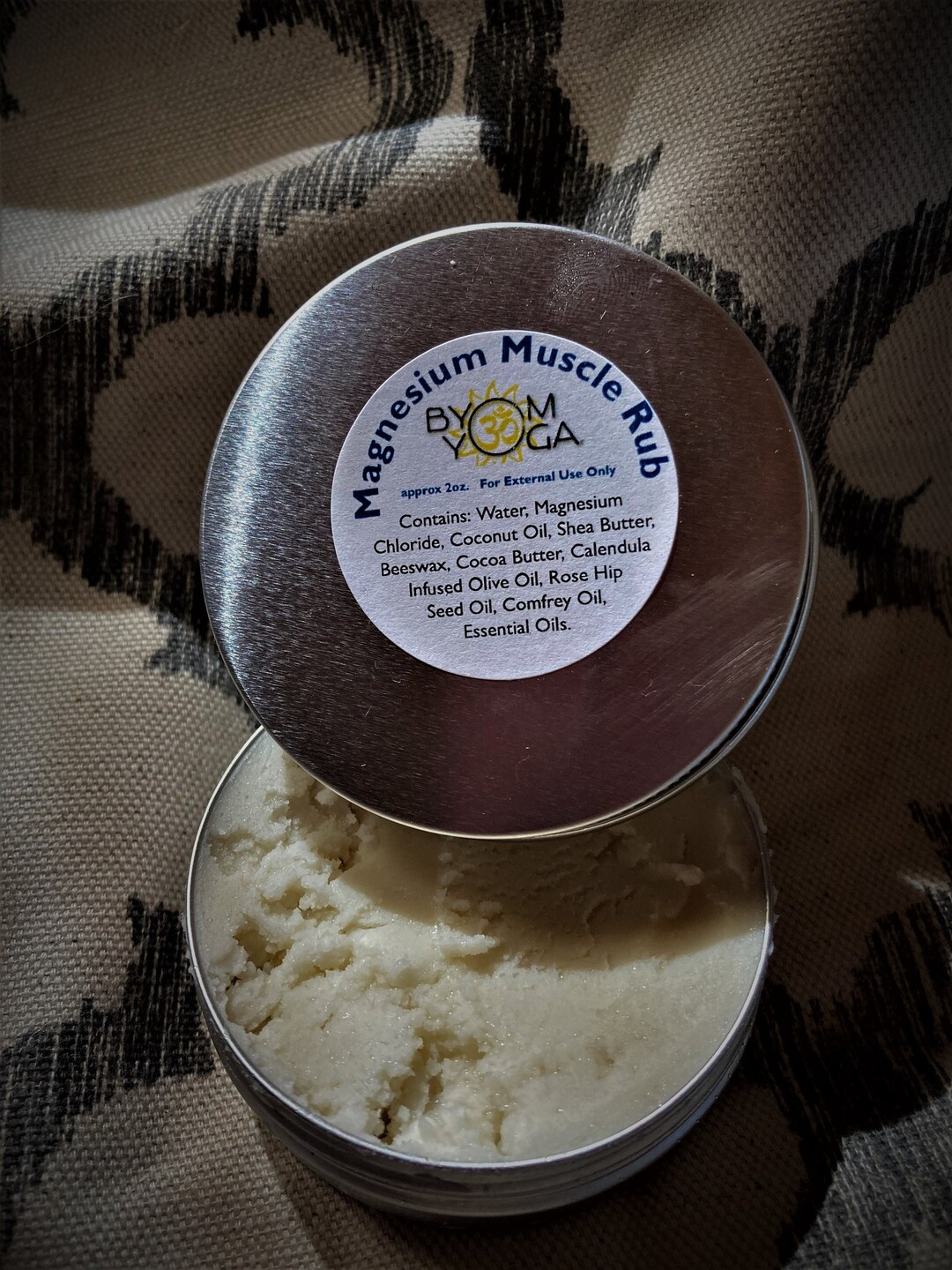 2 Oz Tin Magnesium Muscle Rub - Etsy