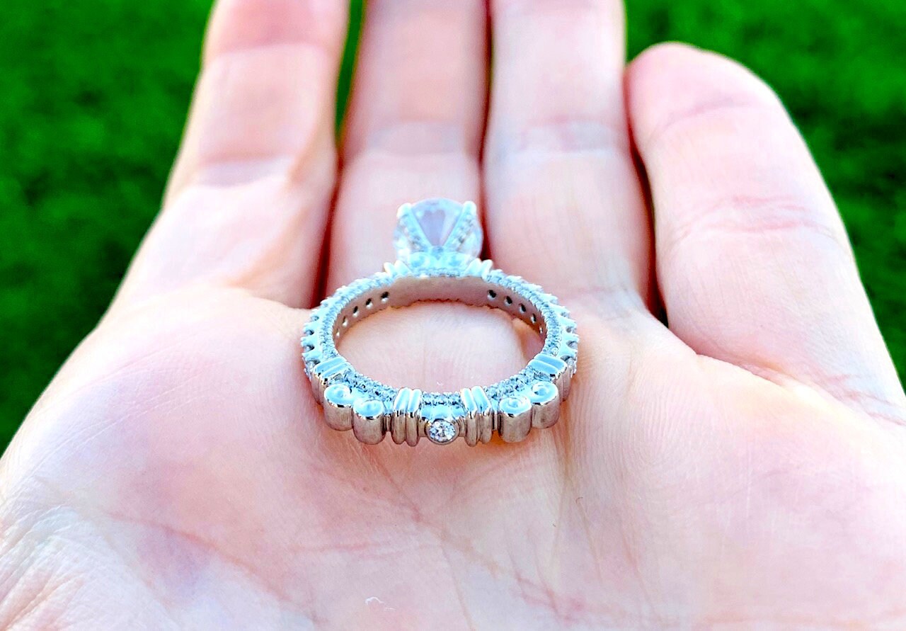 Rhea Ring goddess Series Custom Designed Gold Engagement - Etsy