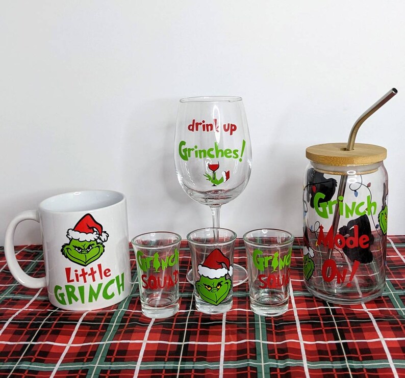 Personalized Christmas Grinch and Box - Etsy