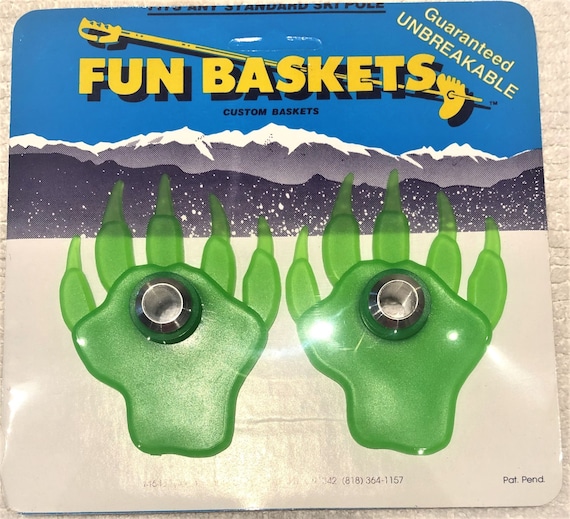 Custom Ski Baskets for Your Ski Poles BEAR CLAWS fun - Etsy
