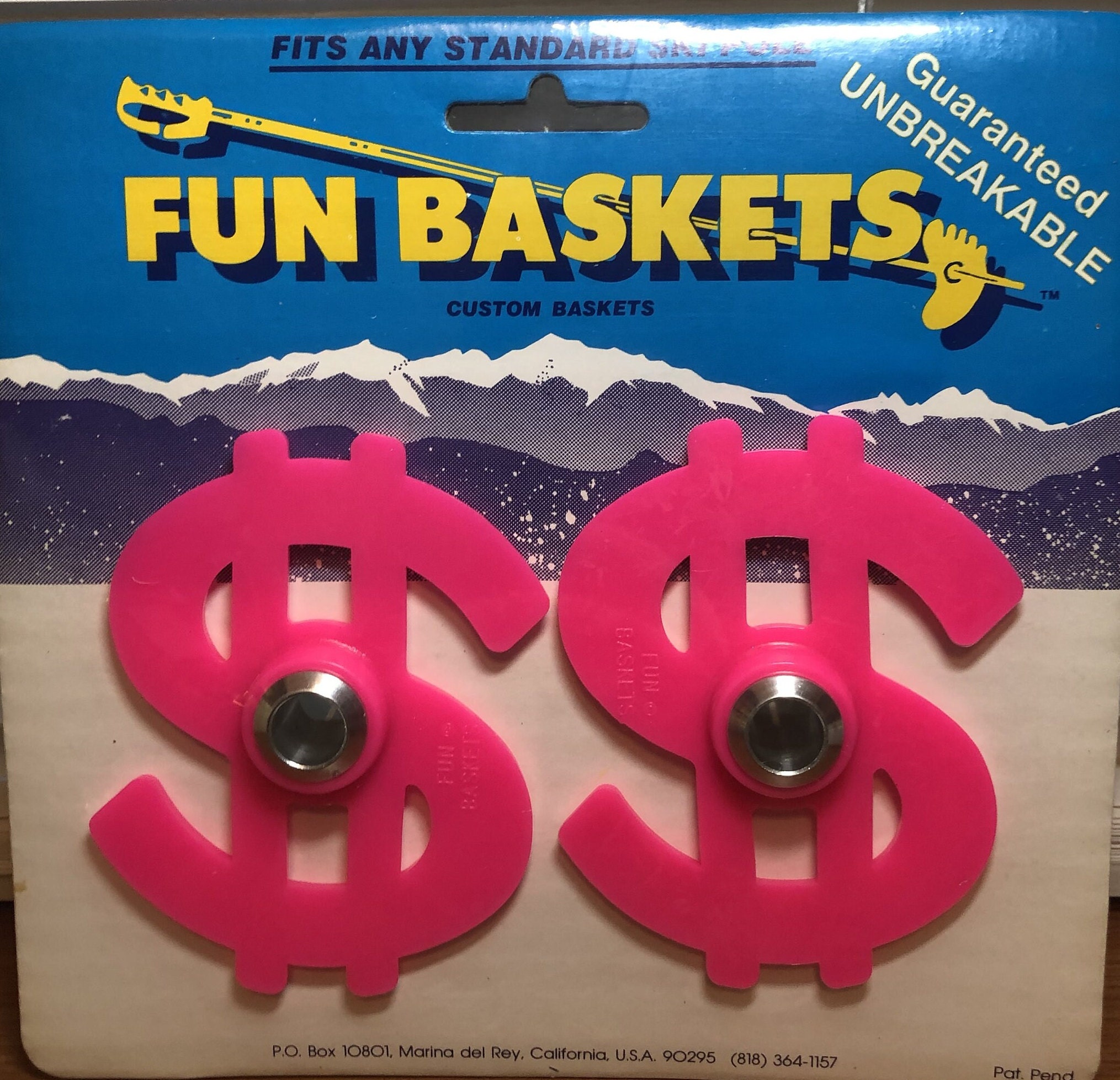 Custom Ski Baskets for Your Ski Poles! DOLLAR SIGNS (fun Baskets) - Etsy