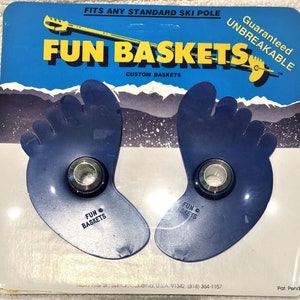 Custom Ski Baskets for Your Ski Poles! FEET (fun Baskets) - Etsy