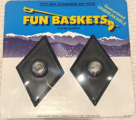 Custom Ski Baskets for Your Ski Poles BLACK DIAMONDS fun | Etsy