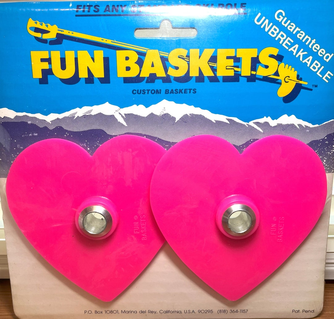 Custom Ski Baskets for Your Ski Poles! HEARTS (fun Baskets) - Etsy