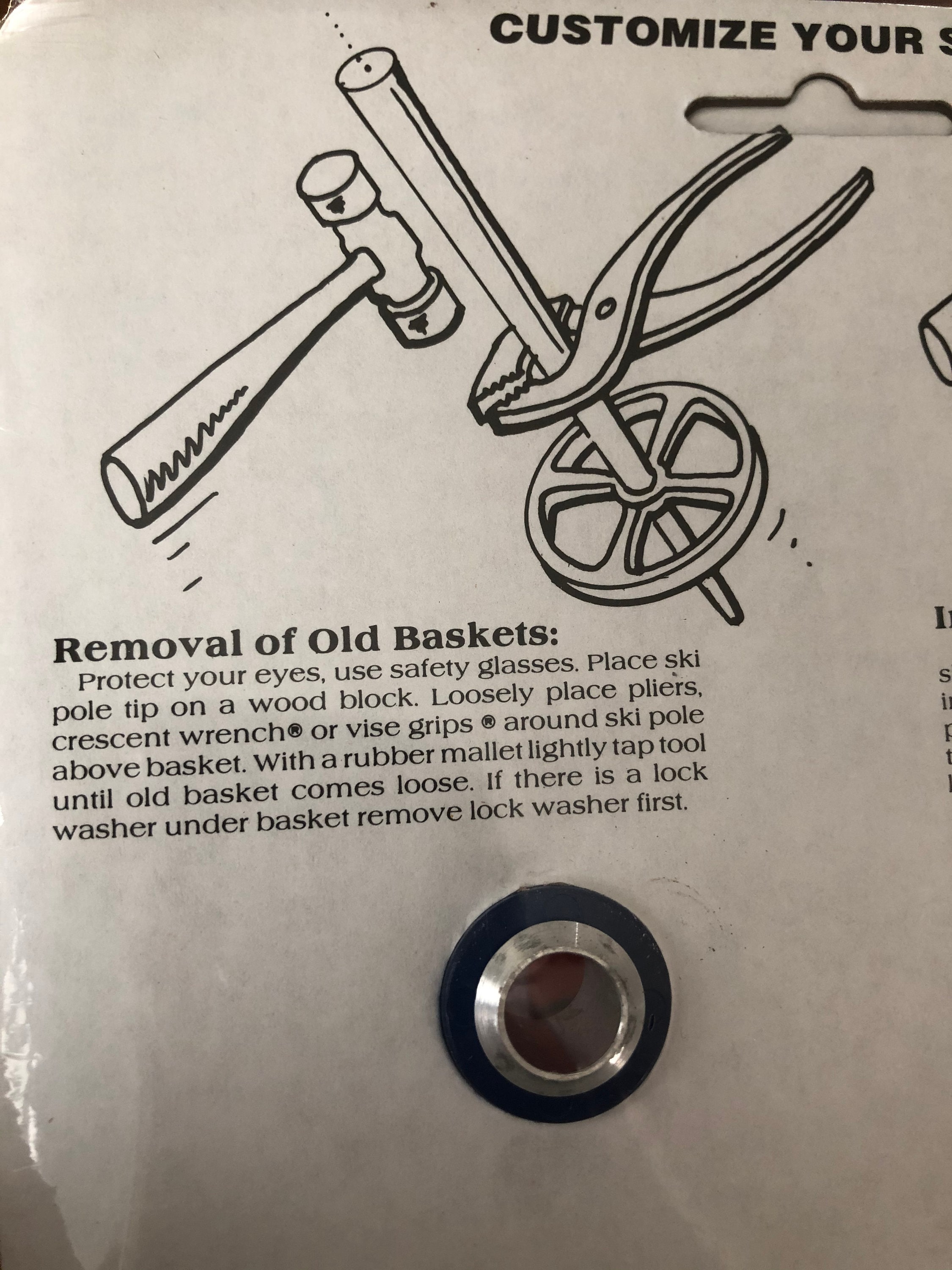 Custom Ski Baskets for Your Ski Poles Whistler fun Baskets - Etsy