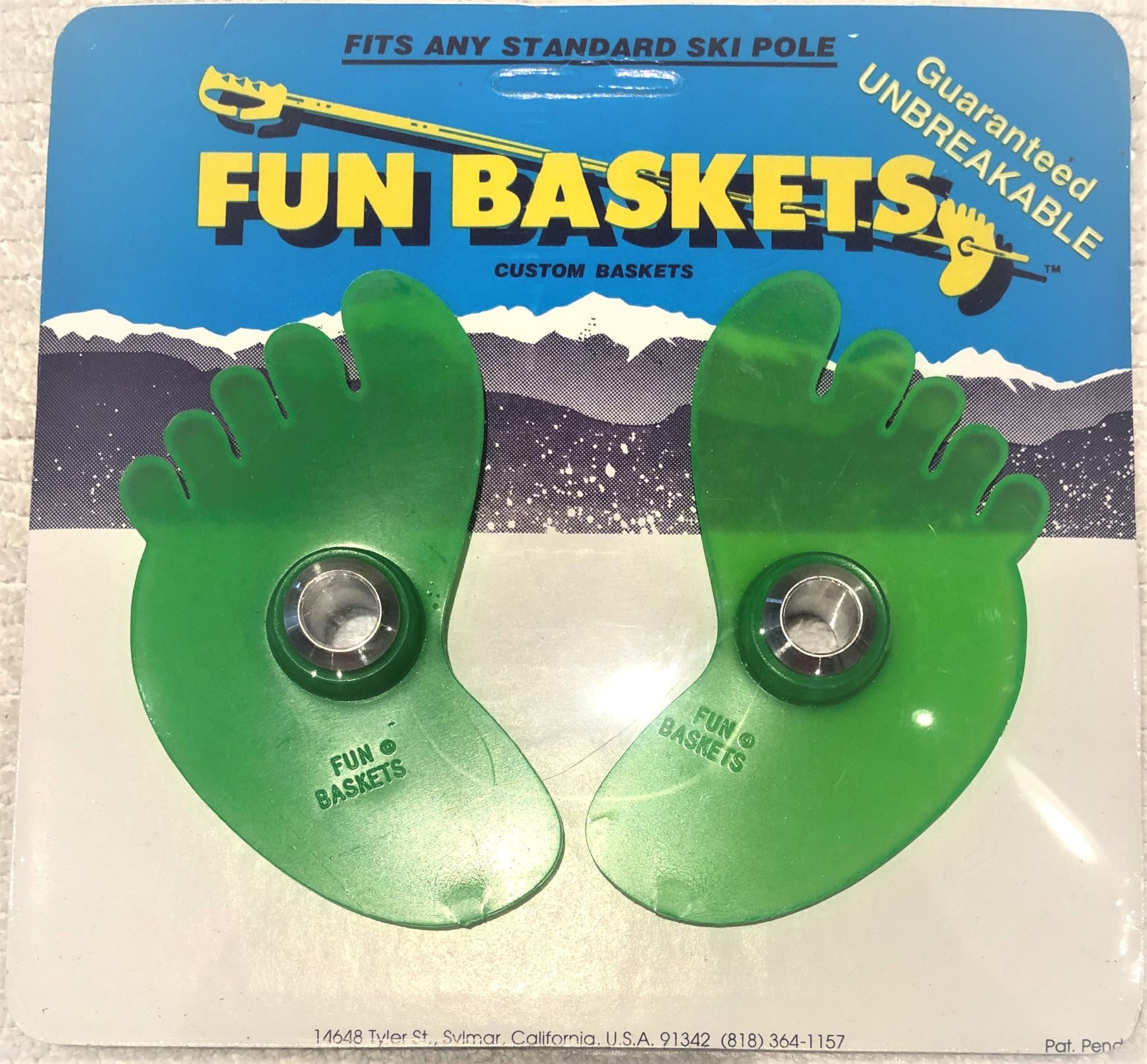 Custom Ski Baskets for Your Ski Poles! FEET (fun Baskets) - Etsy