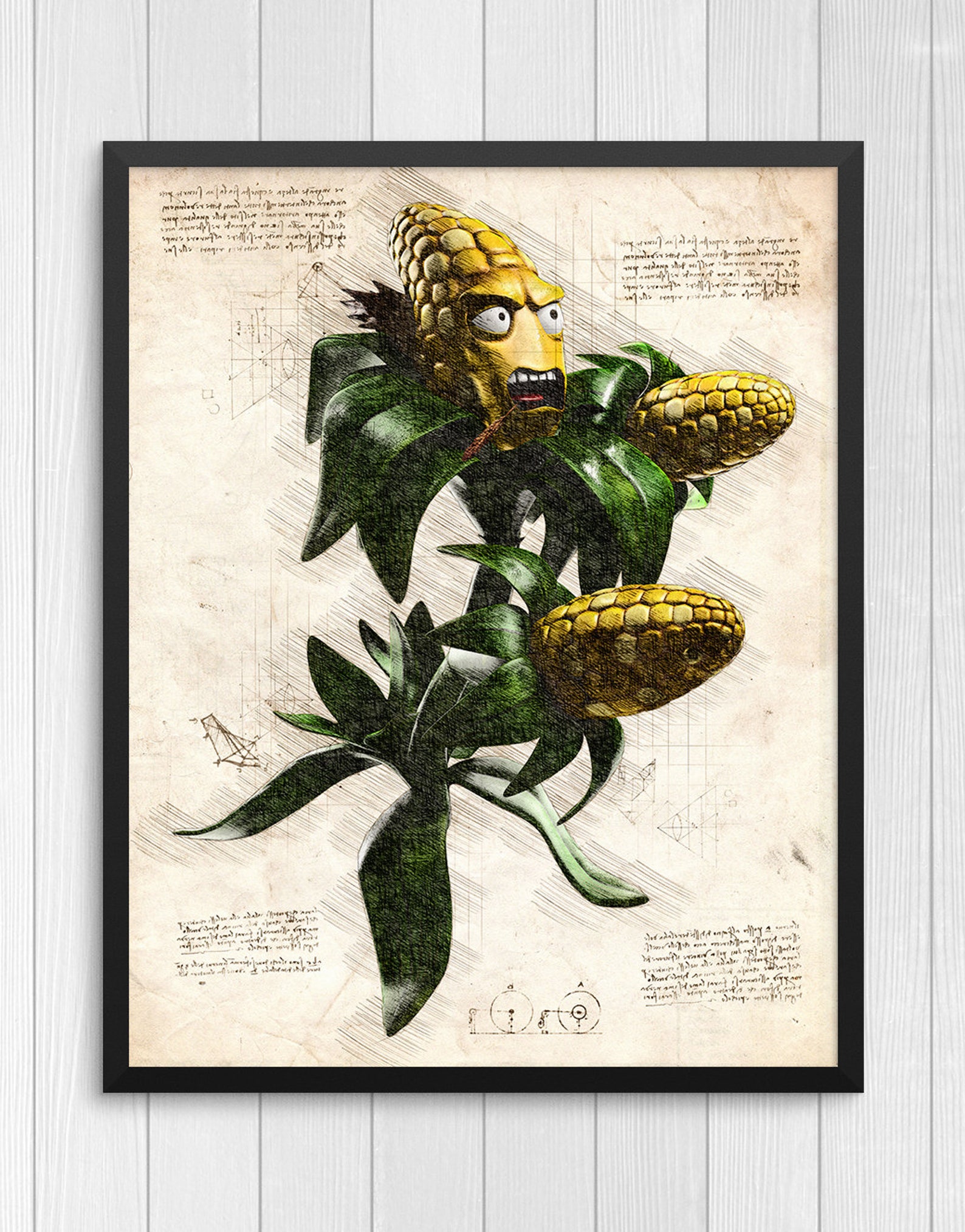 Plants Vs Zombies Poster Kernel Corn Poster Plants Vs - Etsy