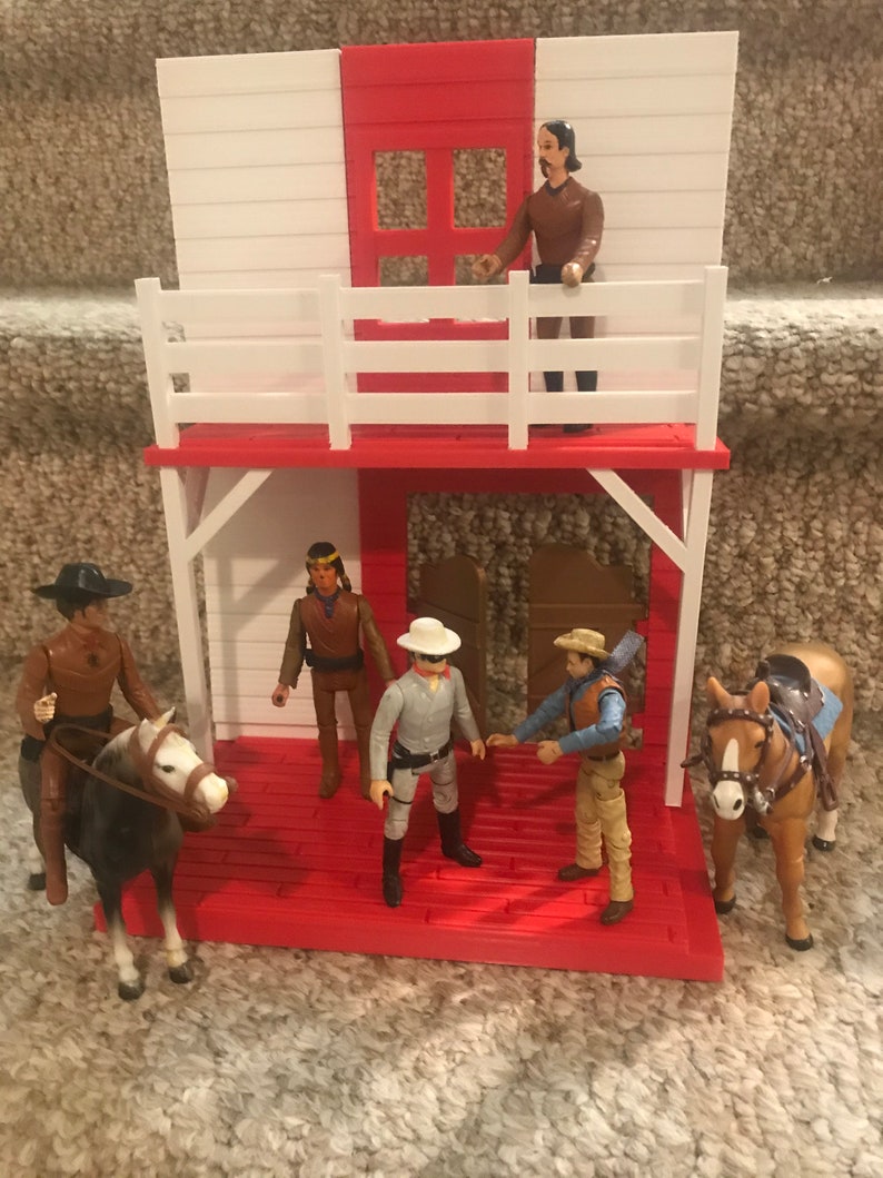 1/18 Scale 2 Story Saloon Playset Diorama - 3D Printed - Etsy