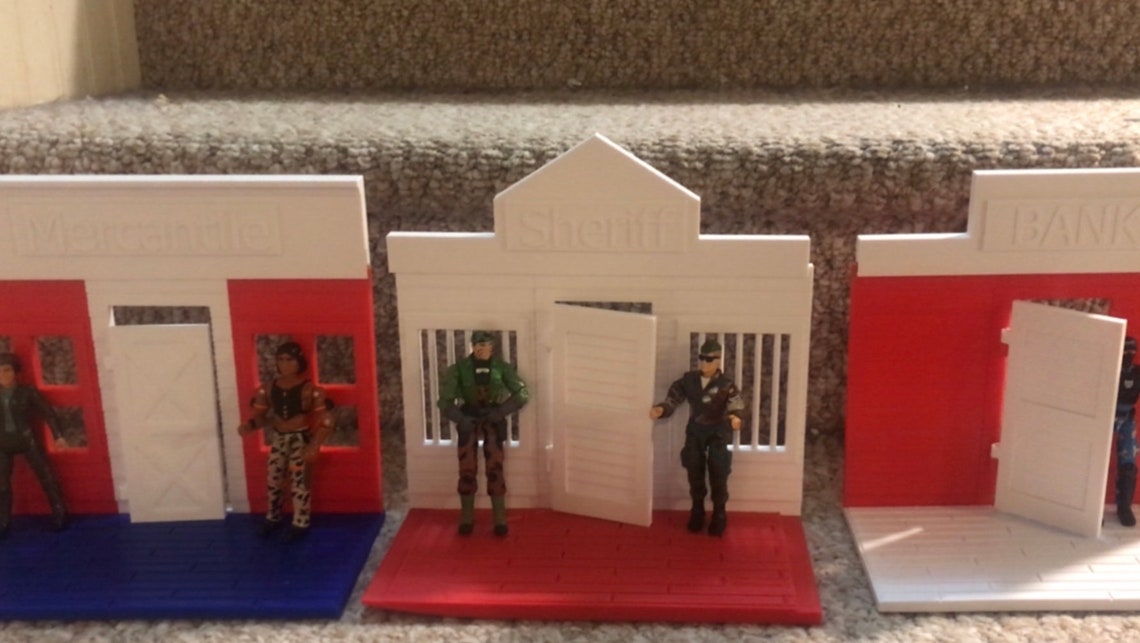 1/18 Scale Sheriff's Jail Playset Diorama - 3D Printed - Etsy