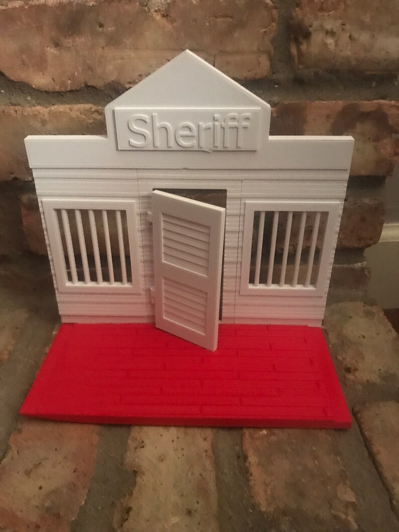 1/18 Scale Sheriff's Jail Playset Diorama 3D Printed - Etsy