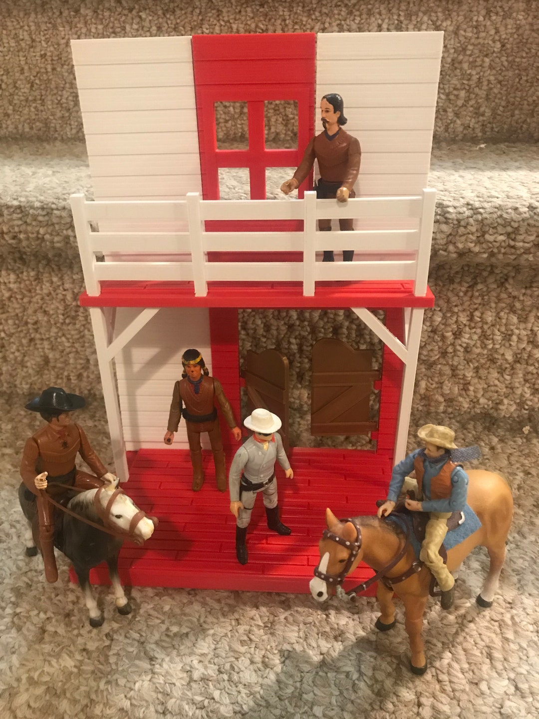 1/18 Scale 2 Story Saloon Playset Diorama - 3D Printed - Etsy