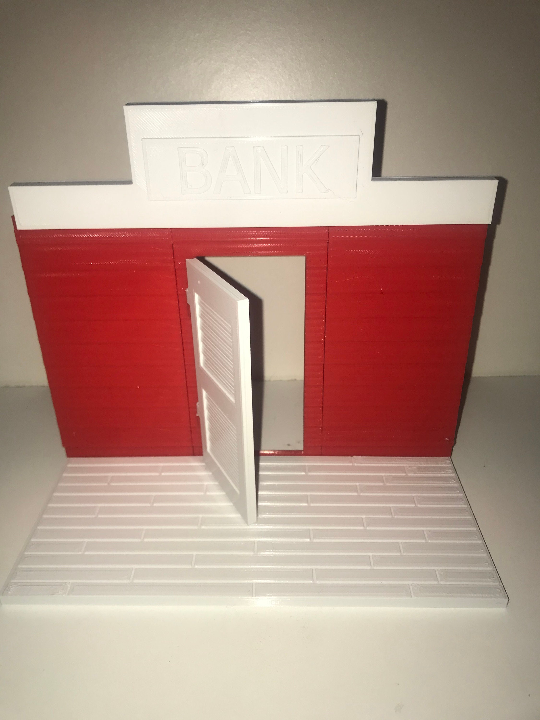 1/18 Scale Bank Playset Diorama - 3D Printed - Etsy