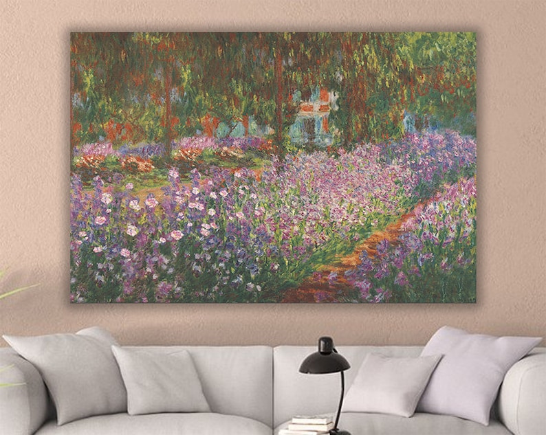 Claude Monet garden Path at Giverny jardin De - Etsy