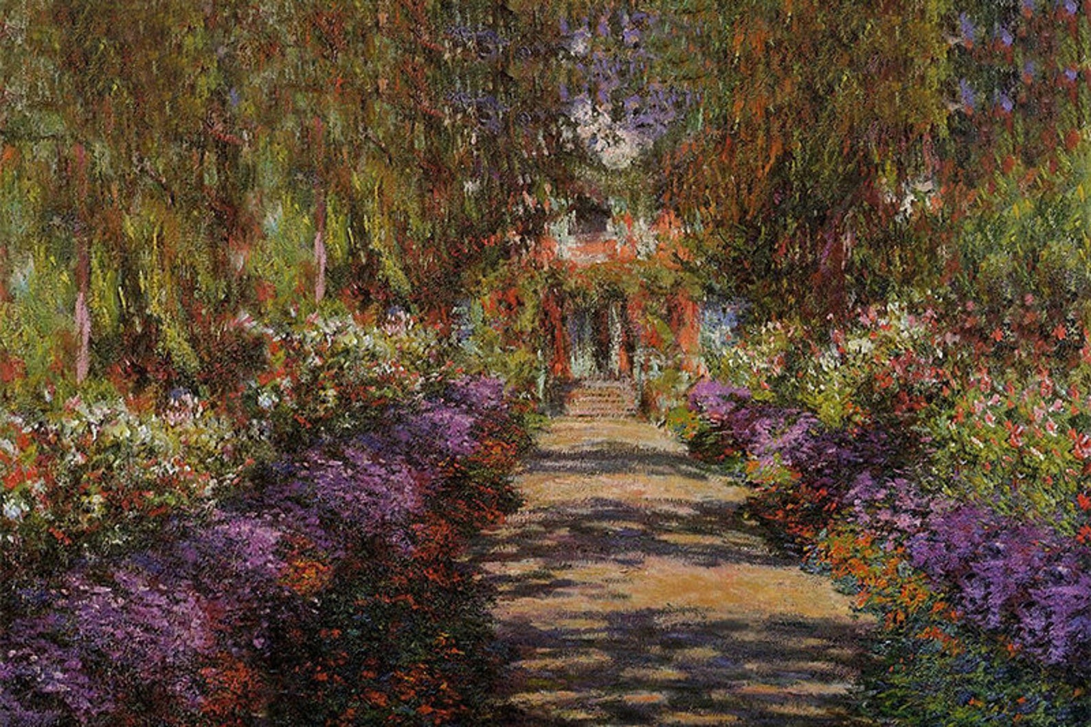 Claude Monet garden Path Giverny jardin De | Etsy