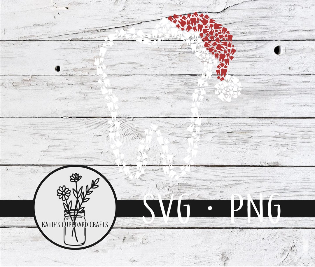 Tooth With Santa Hat - SVG Cut File - Etsy