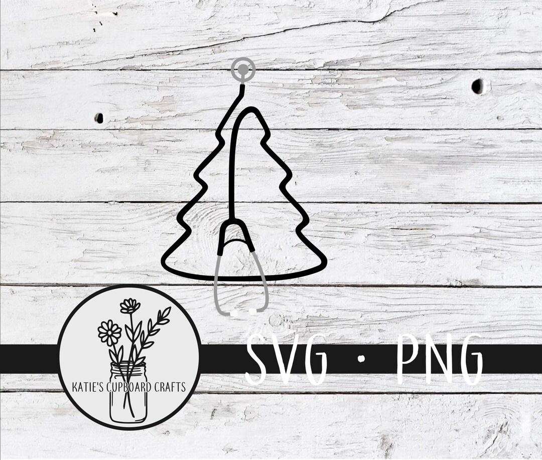 Stethoscope Christmas Tree - SVG Cut Files - Etsy