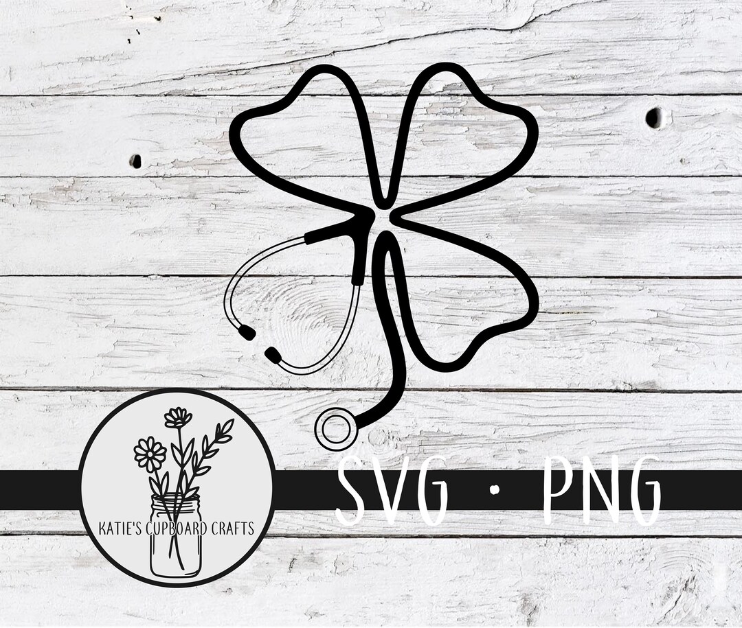 Clover Shaped Stethoscope; Shamrock Shaped Stethoscope - SVG Cut Files ...