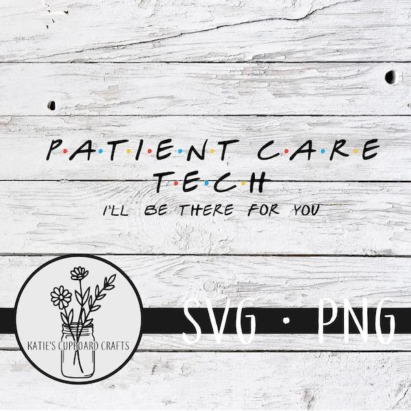 Patient Care Tech Svg - Etsy