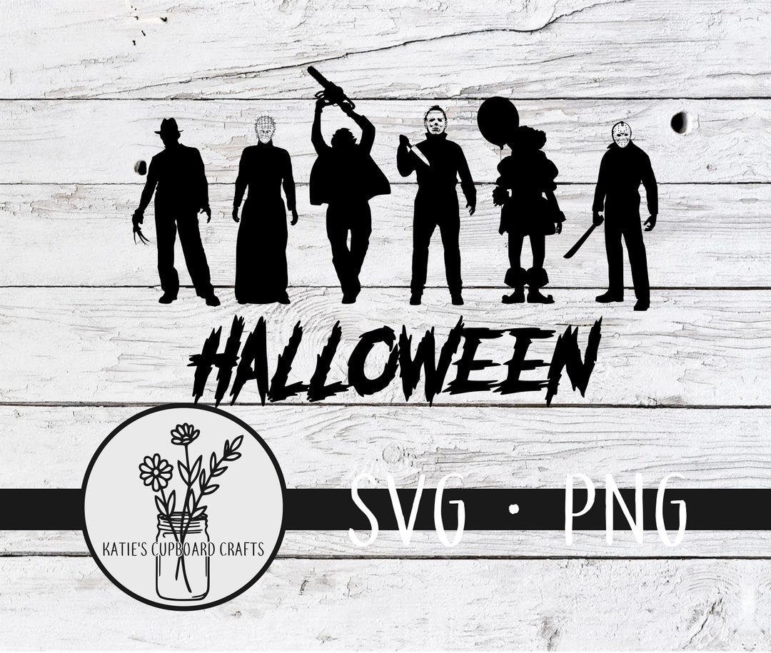 Classic Slasher Film Friends; Halloween; Spooky Season - SVG Cut File ...
