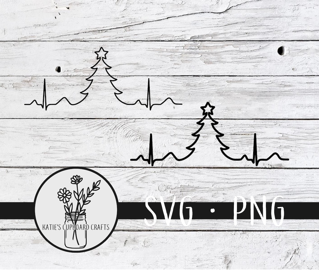 EKG Christmas Tree; ECG Christmas Tree; Cardiology; Nursing Humor - SVG ...