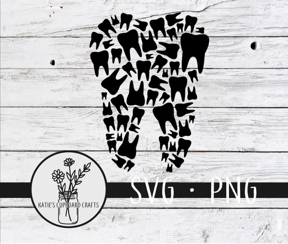 Tooth Made of Teeth SVG Cut File - Etsy