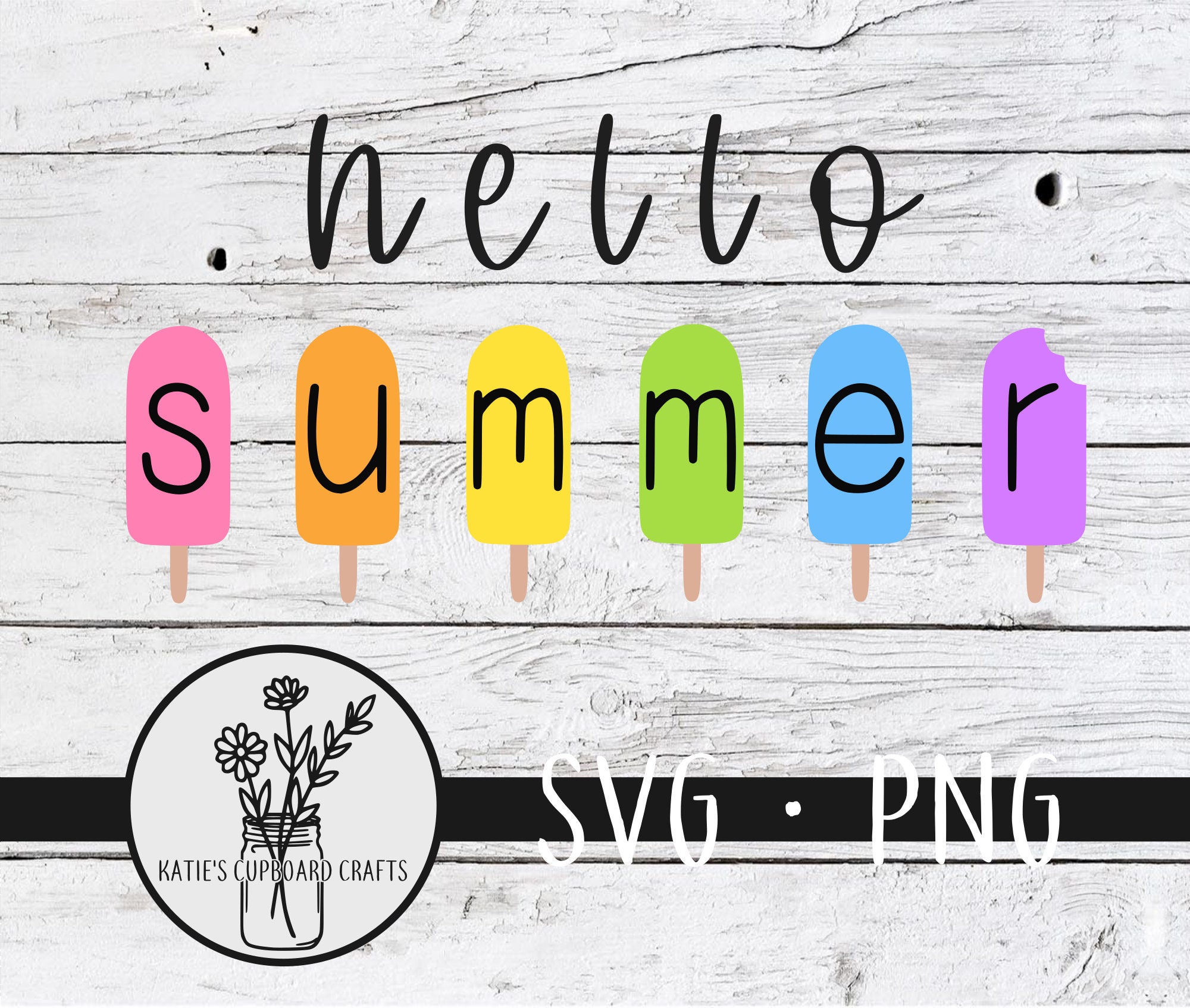 Hello Summer SVG Cut File | Etsy
