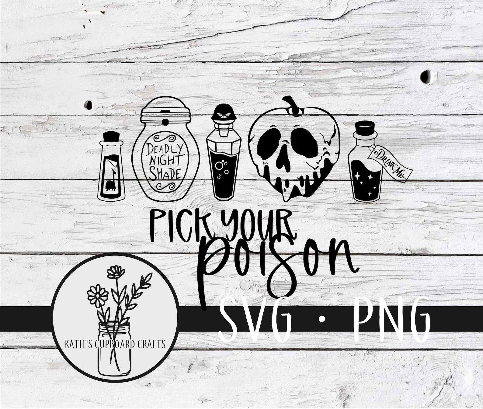 Pick Your Poison - SVG Cut File - Etsy
