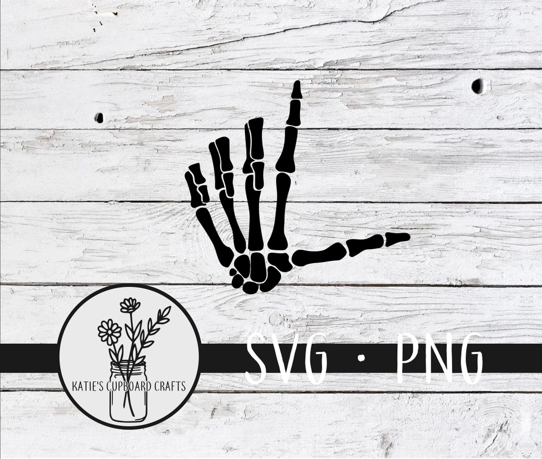 Skeleton Hand; Loser - SVG Cut File - Etsy