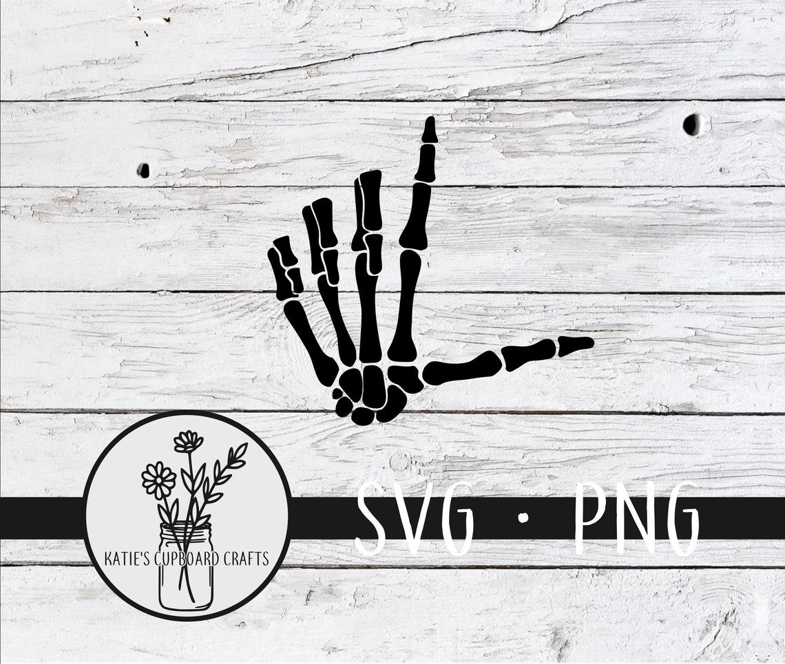 Skeleton Hand Loser SVG Cut File - Etsy