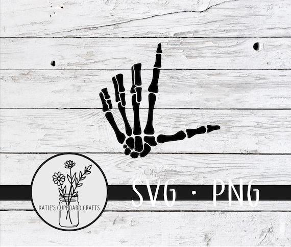 Skeleton Hand Loser SVG Cut File - Etsy