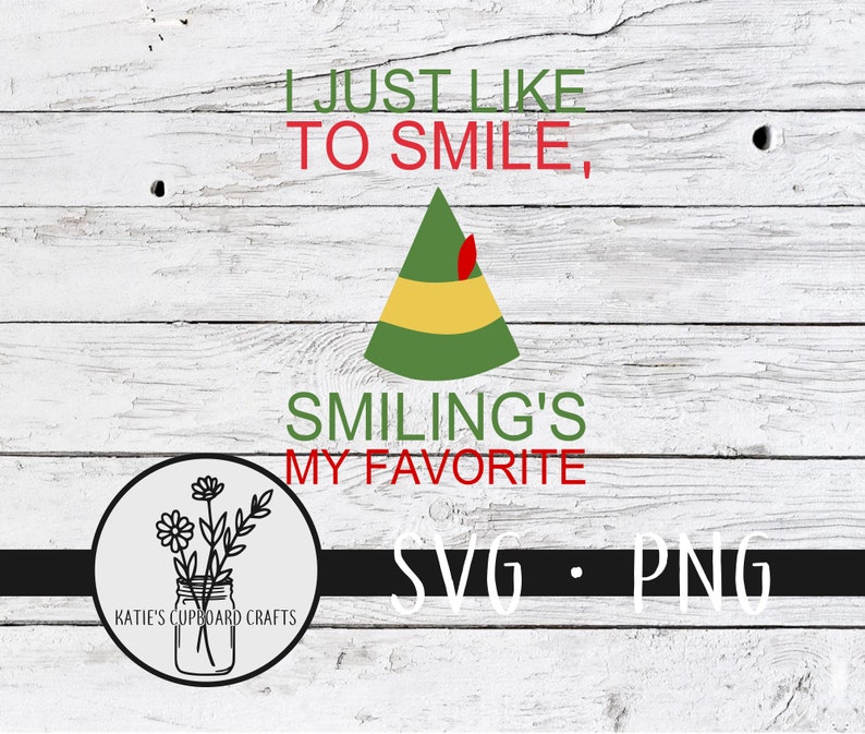 Smiling's My Favorite SVG Cut File - Etsy