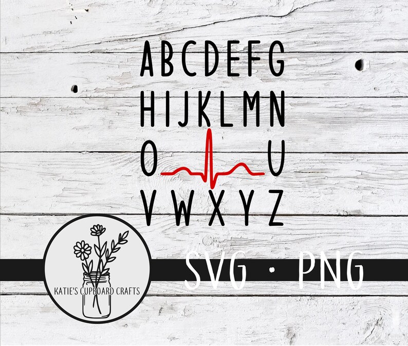 EKG Alphabet; ECG Alphabet; Cardiology; Nursing Humor - SVG Cut File - Etsy