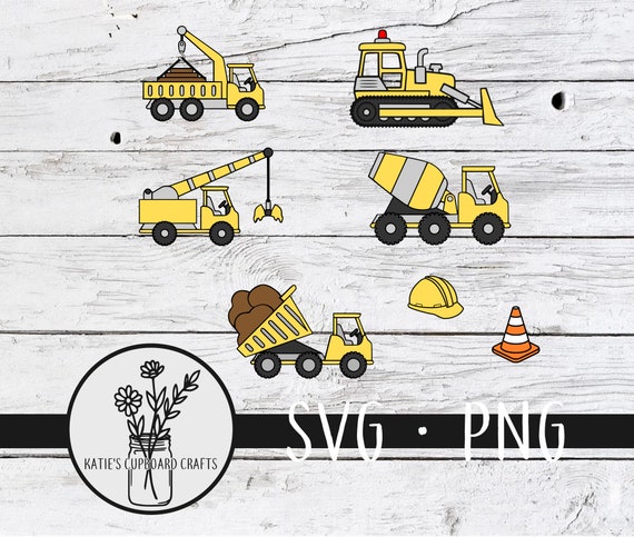 Construction Trucks SVG Cut File Bundle | Etsy