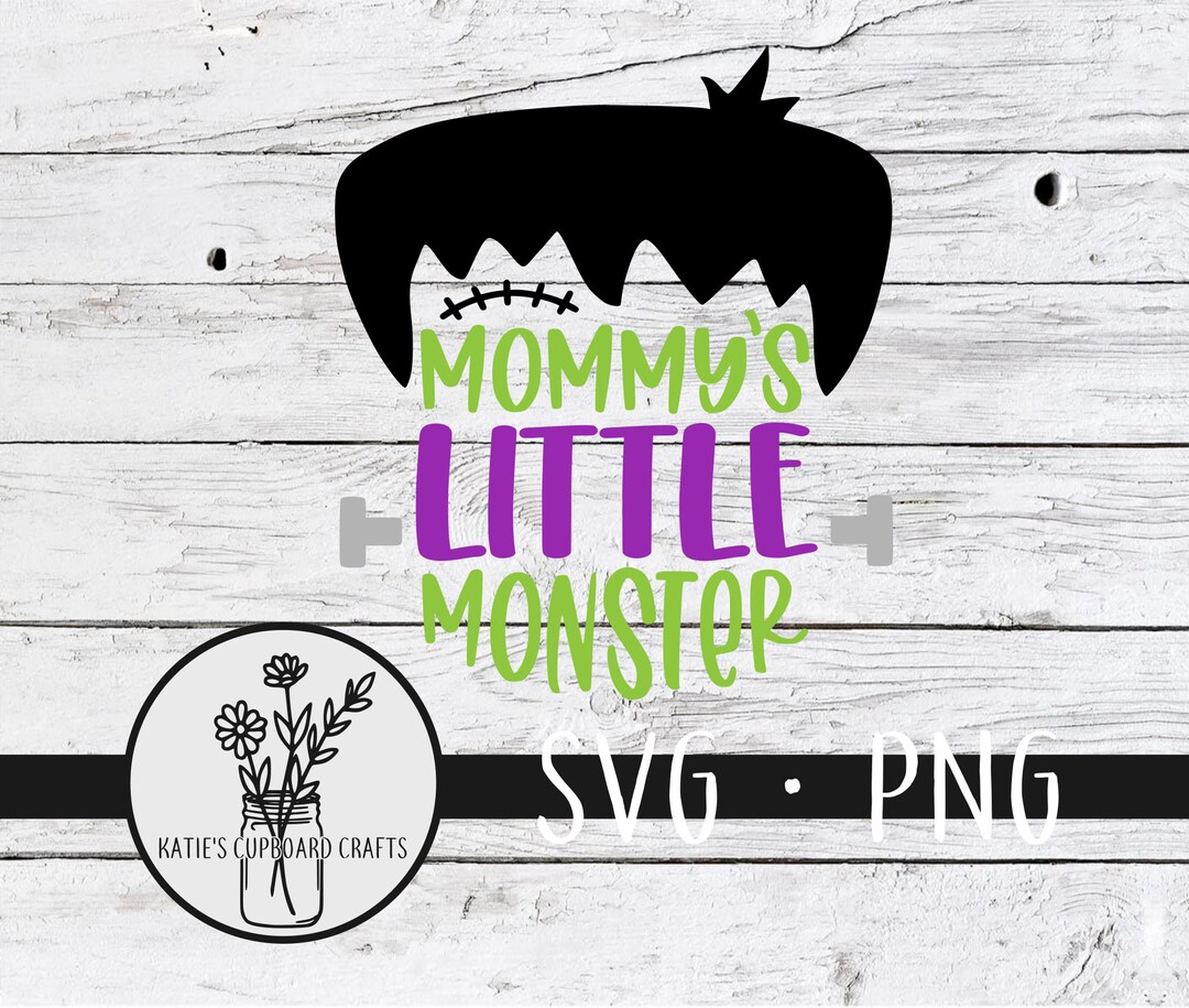 Mommy's Little Monster - SVG Cut File - Etsy