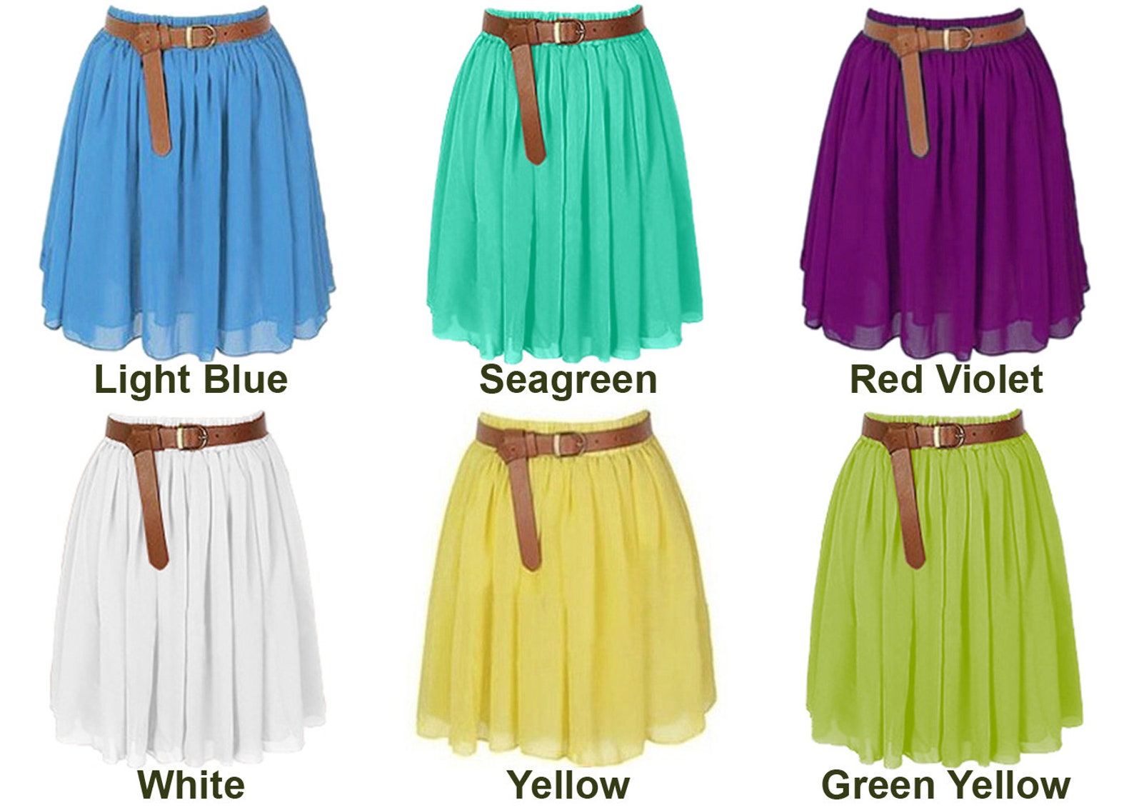 Chiffon Mini Skirt for Women Lady Girl Short Skirt Retro | Etsy