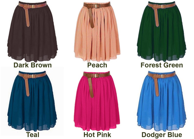 Chiffon Mini Skirt for Women Lady Girl Short Skirt Retro - Etsy