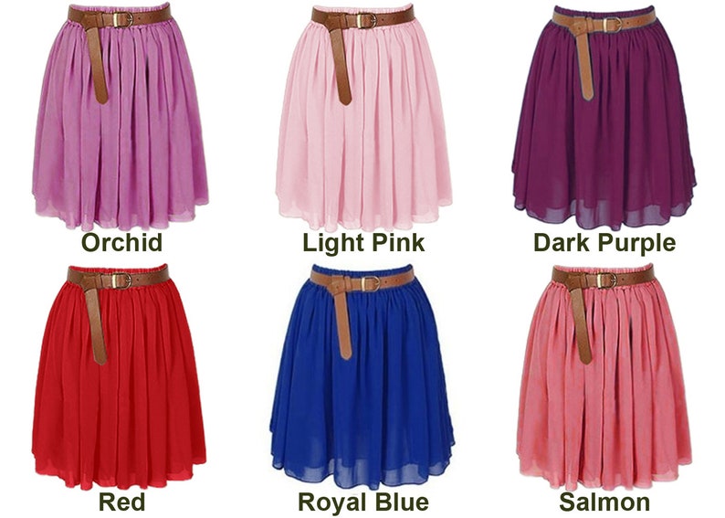 Chiffon Mini Skirt for Women Lady Girl Short Skirt Retro - Etsy