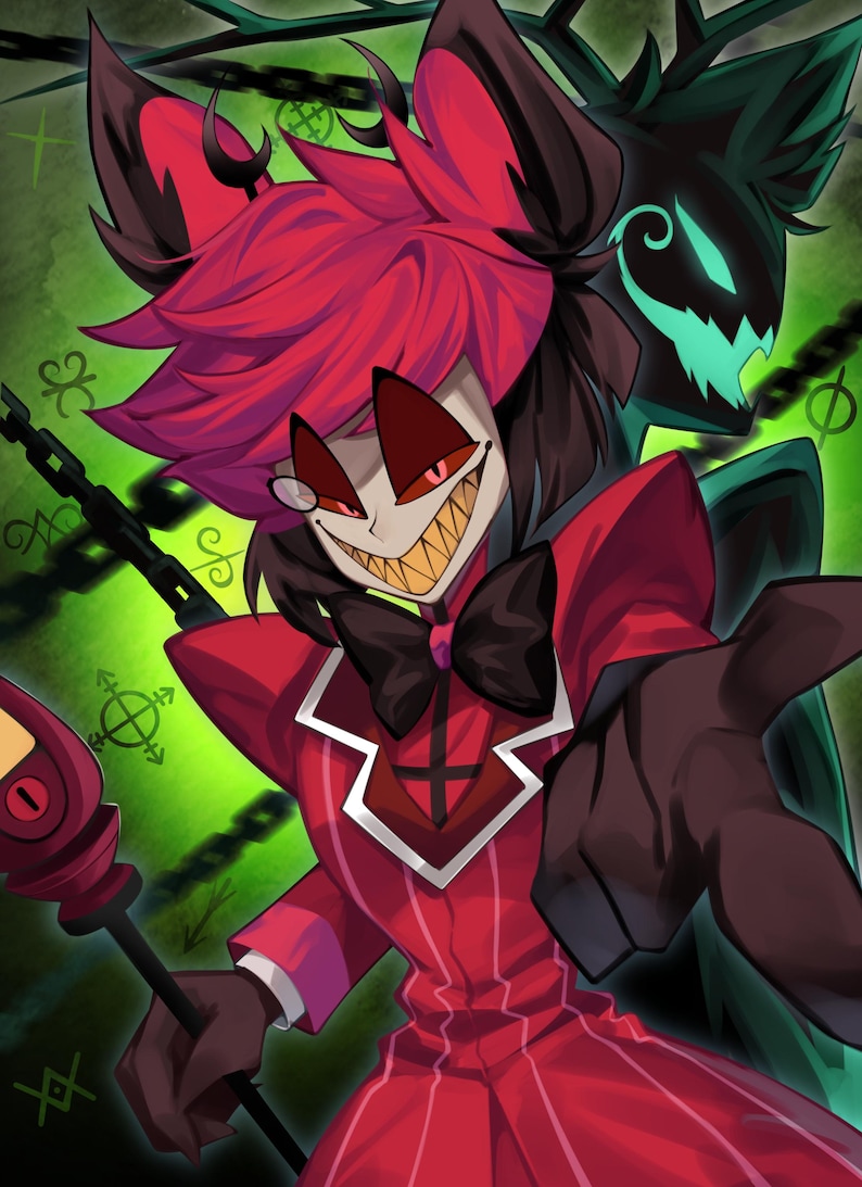 Hazbin Hotel Alastor the Radio Demon Art Print 8x11 - Etsy