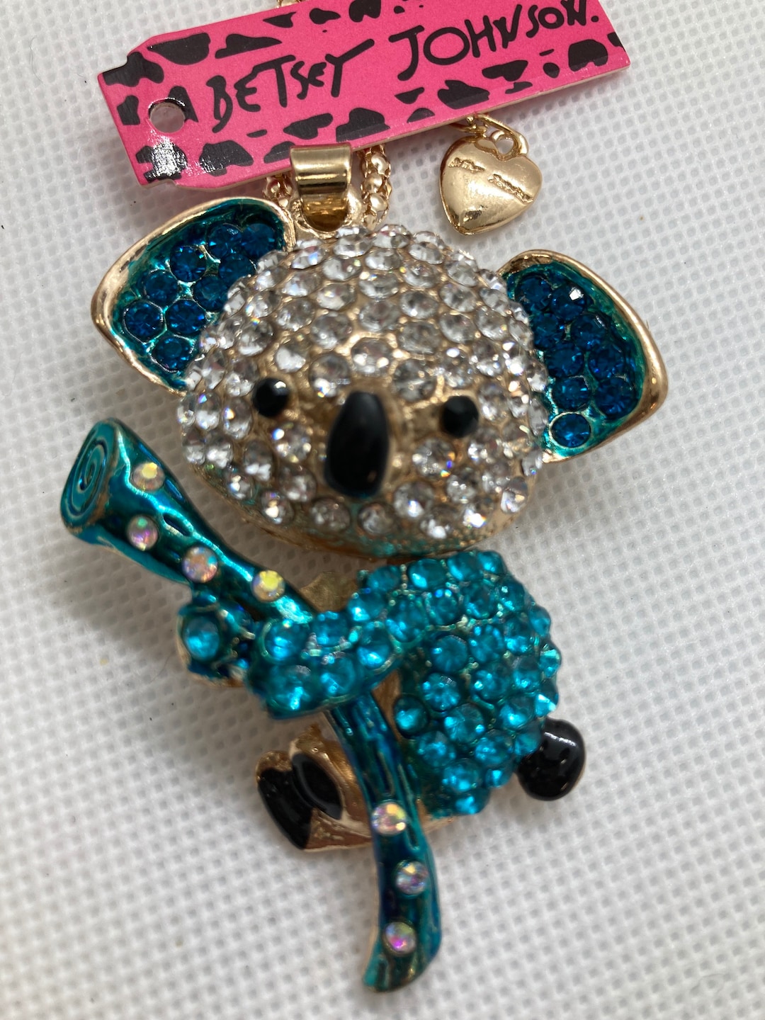 Betsy Johnson Koala Bear Pendant Necklace - Etsy
