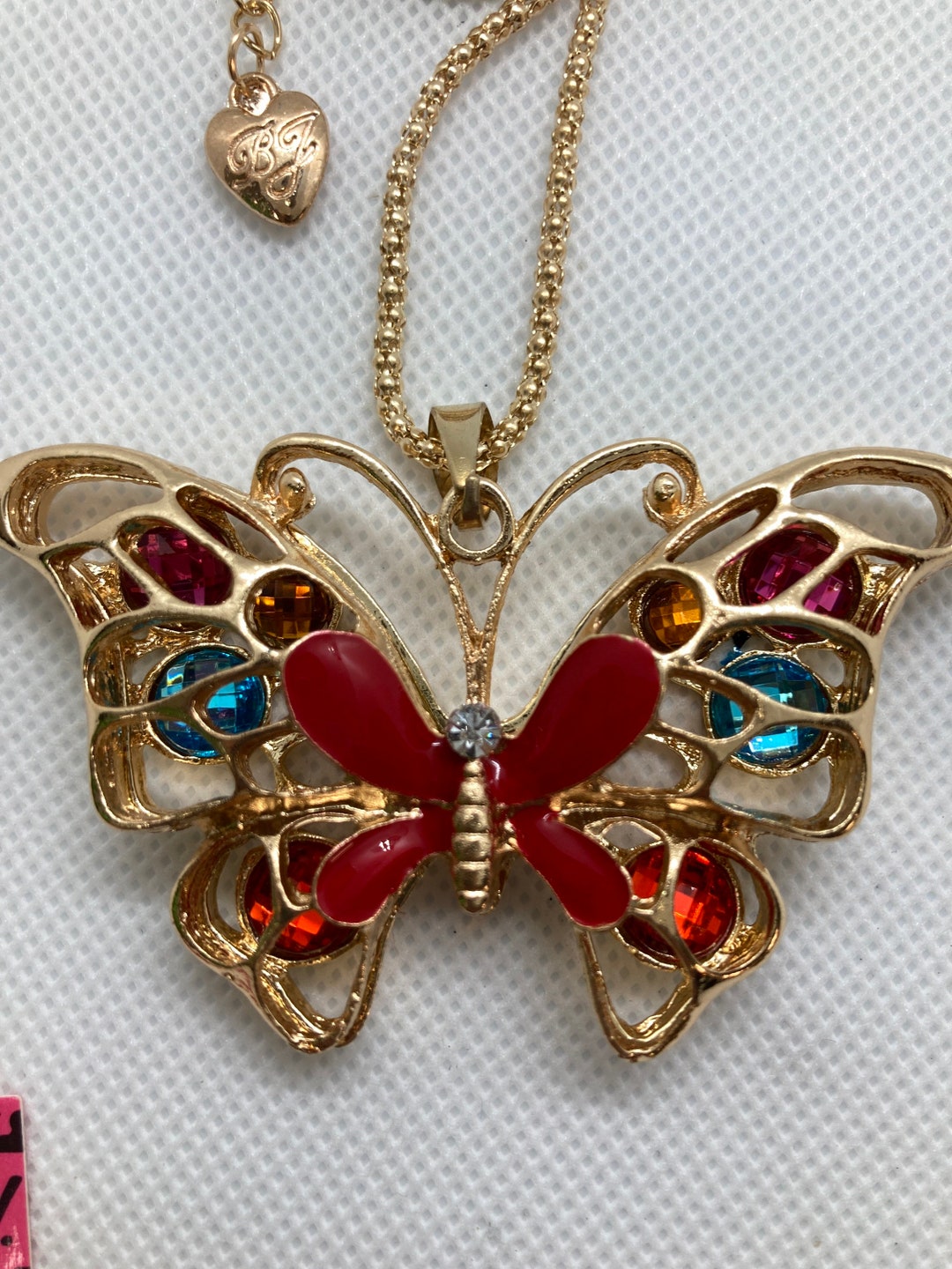 Betsy Johnson Butter Pendant Necklace - Etsy