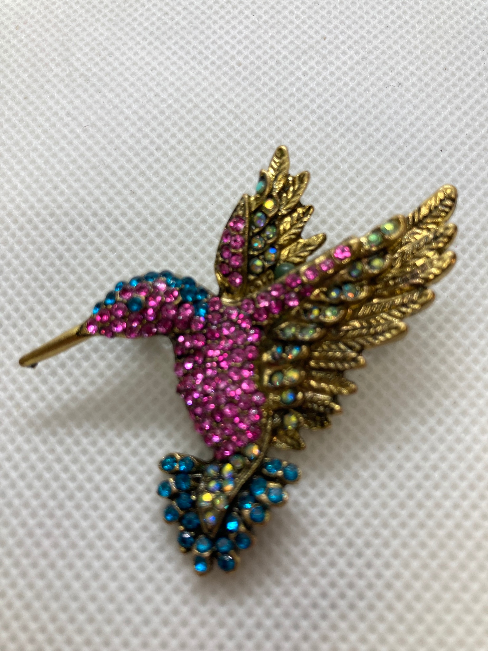 Betsey Johnson Hummingbird Brooch - Etsy