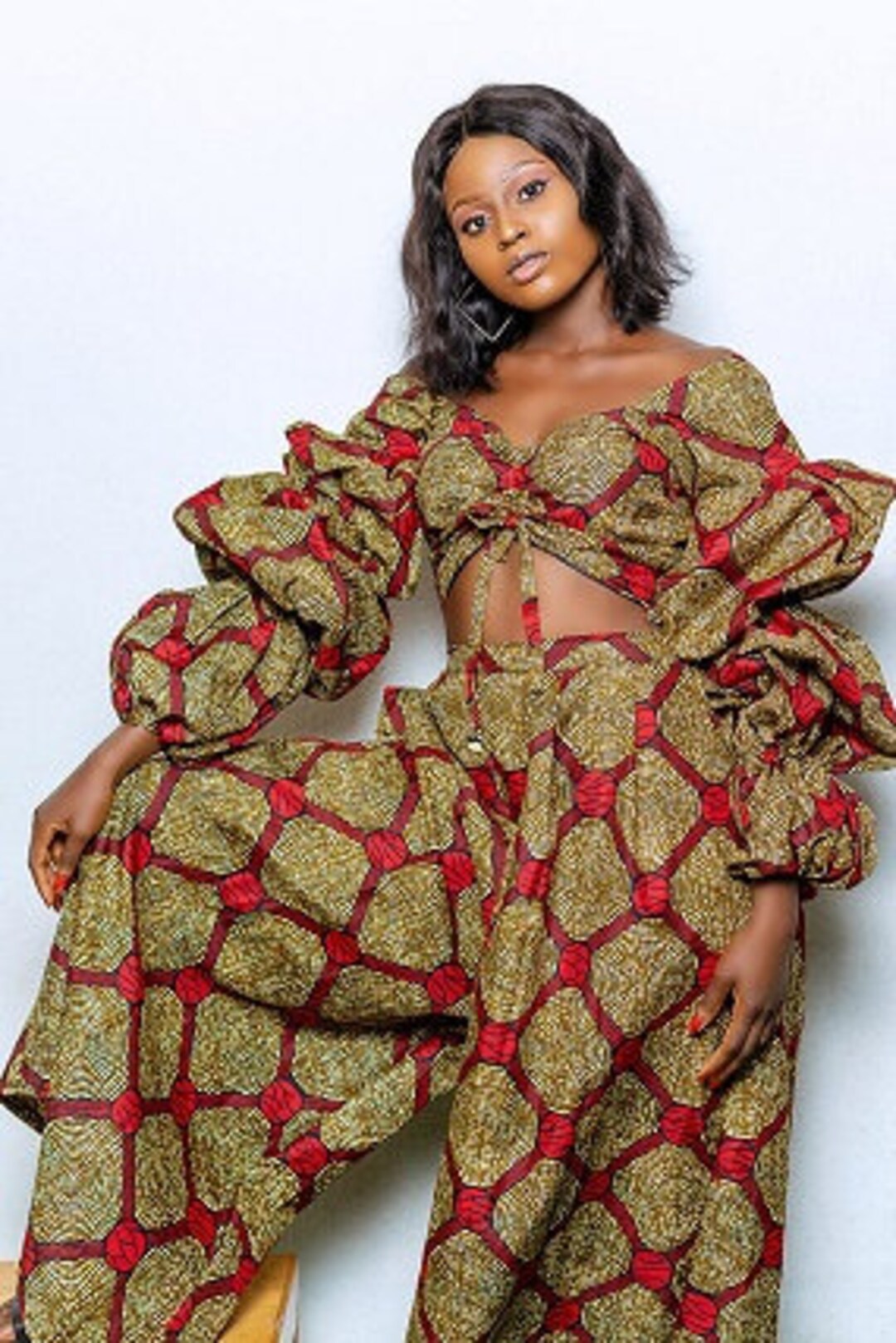 African Print Two Piece African Print Matching Set Ankara Pallazo