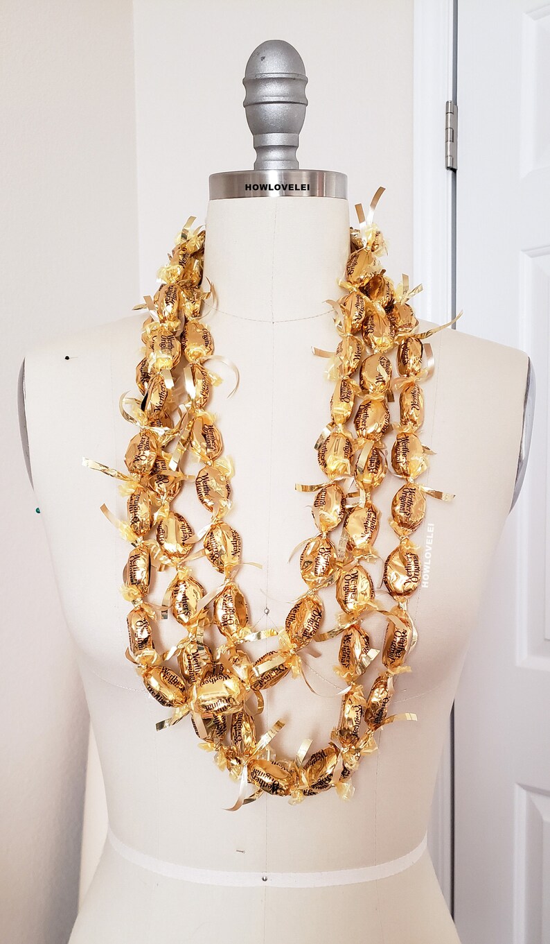 Golden Caramel Candy Lei - Etsy