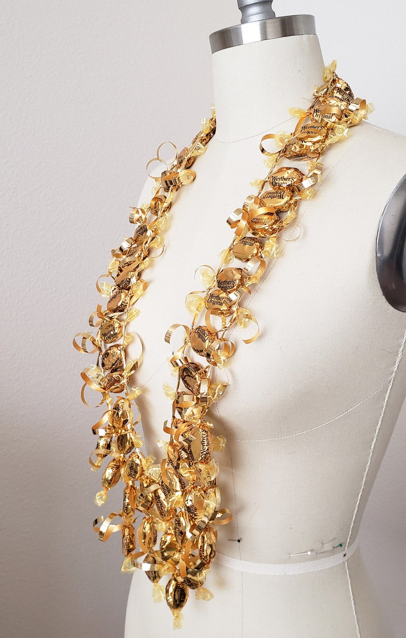 Golden Celebration Caramel Candy Lei - Etsy
