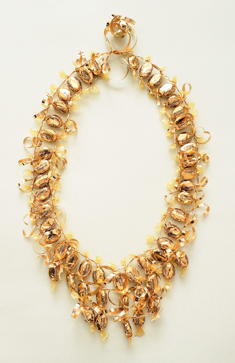 Golden Celebration Caramel Candy Lei - Etsy