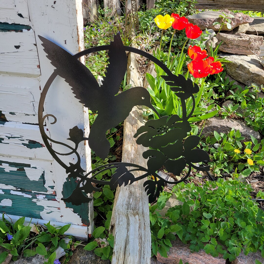 Hummingbird Metal Sign, Metal Art, Hummingbird - Etsy