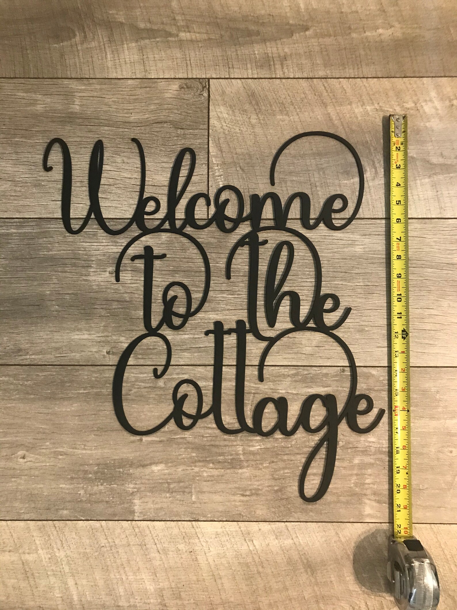 Welcome to the Cottage Metal Sign - Etsy Canada
